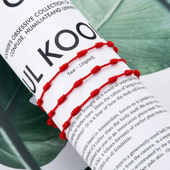 chichigems | Accessories | 7 Knots Red Bracelet Protection Red Rope ...